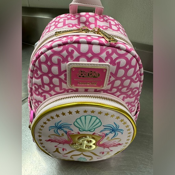 BARBIE x LOUNGEFLY | Bags | Barbie X Loungefly Barbie The Movie Logo ...